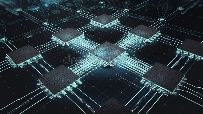 Futuristic Nanotechnology Abstract Background, Nano Tech Stock ...