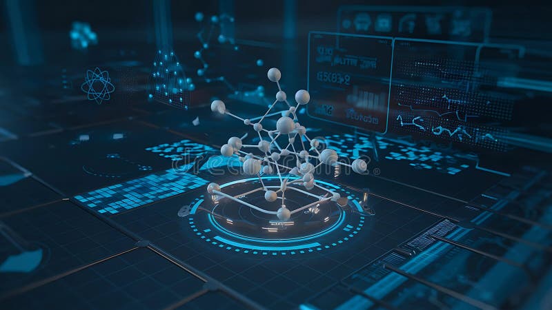 Futuristic Nanotechnology Abstract Background, Nano Tech Stock ...