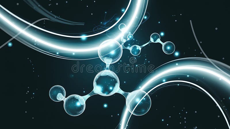 Futuristic Nanotechnology Abstract Background, Nano Tech Stock ...