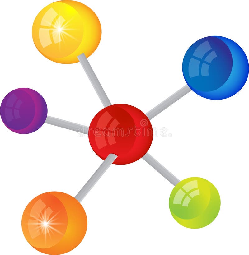 Nano Technology Layout Molecules Vector Stock Illustration ...