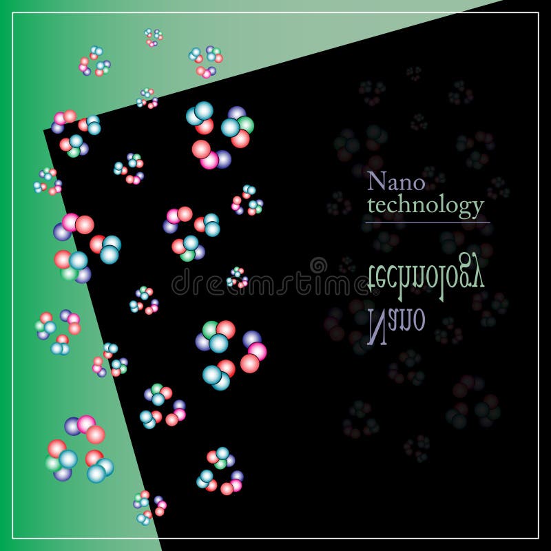 Nano technology vector stock vector. Illustration of graphic - 113609146