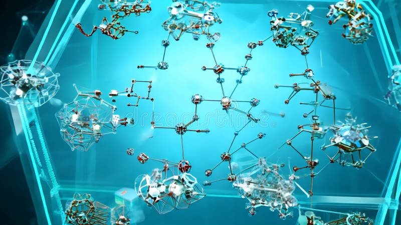 Nanobots Assembling Microscopic Structures in Scientific Abstract ...