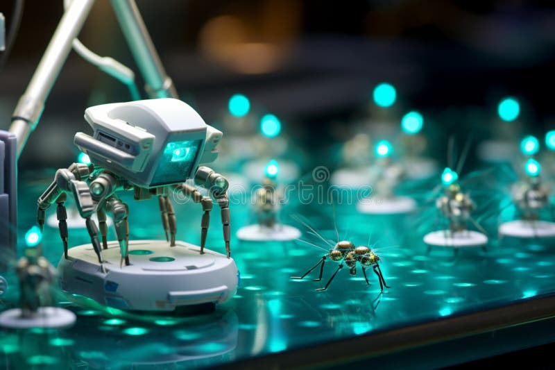 Nanobots Performing Intricate Tasks at a Microscopic Level, Cutting ...