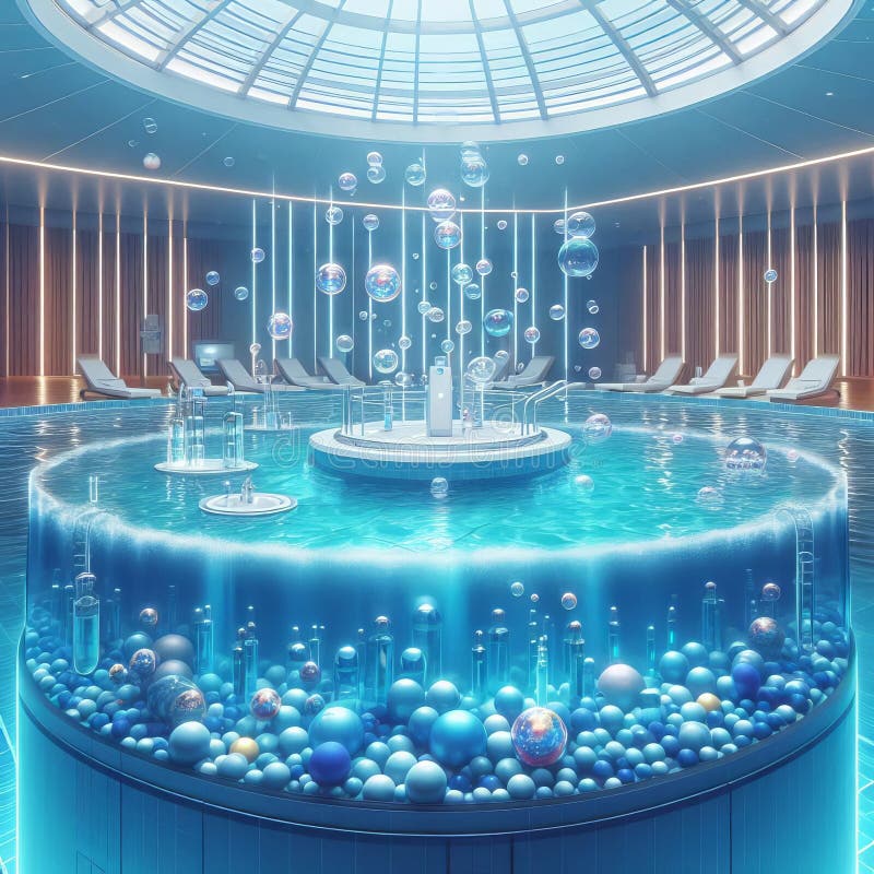 Nanobubble Hydrotherapy Pool a Pool Using Nanoscale Bubbles for Stock ...