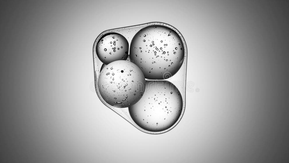 Nanobubbles Inside of Coating Membrane Stock Illustration ...