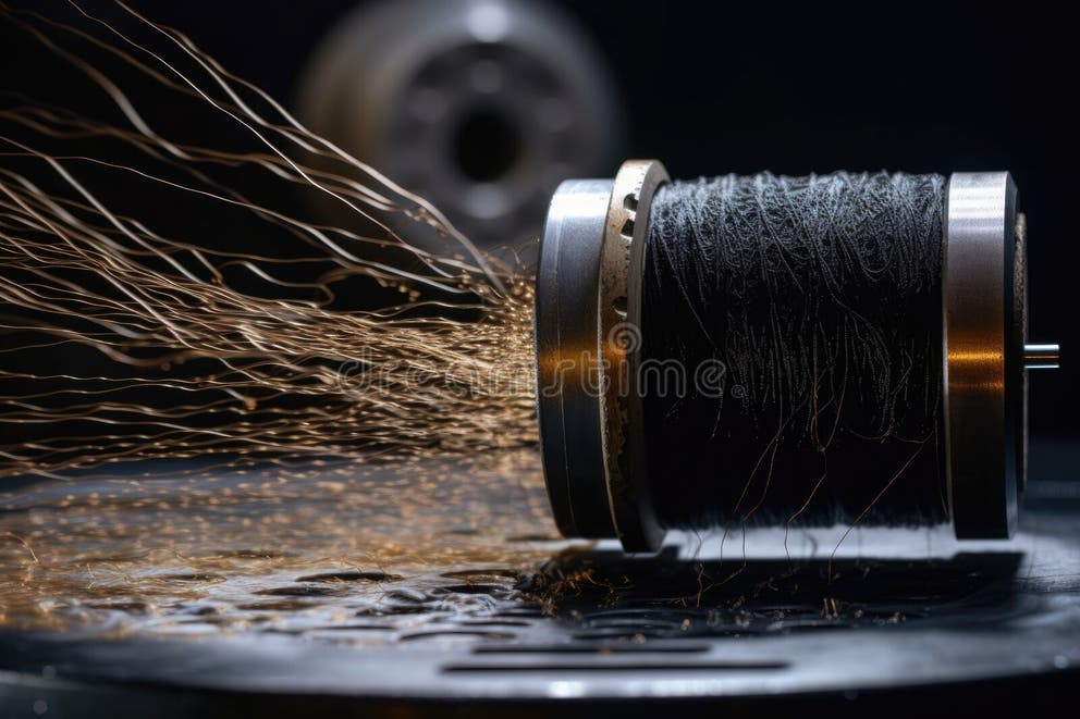 Nanomaterials Being Spun into Threads and Woven into Textiles Stock ...