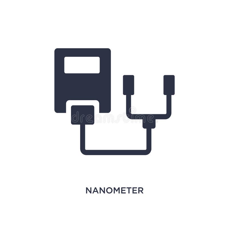 Nanometer Icon on White Background. Simple Element Illustration from ...
