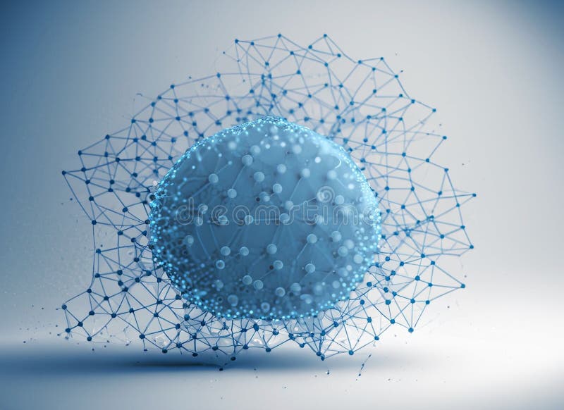 Nanoparticles Abstract Background Stock Illustration - Illustration of ...