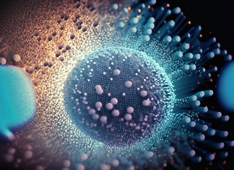 Nanoparticles Abstract Background Stock Illustration - Illustration of ...