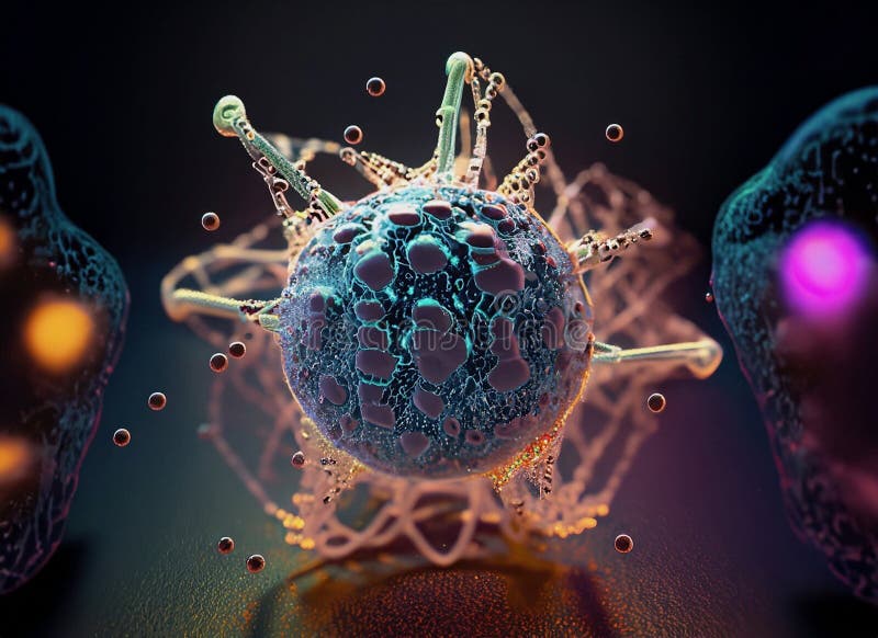 Nanoparticles Abstract Background Stock Illustration - Illustration of ...