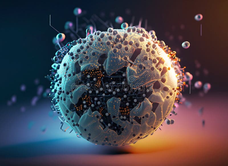 Nanoparticles Abstract Background Stock Illustration - Illustration of ...