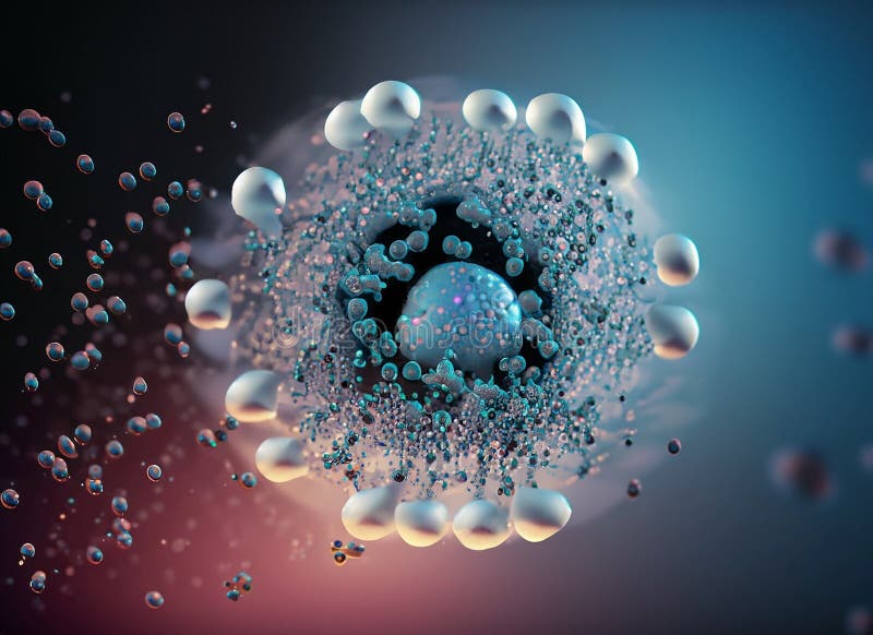 Nanoparticles Abstract Background Stock Illustration - Illustration of ...