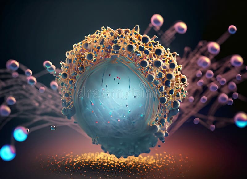 Nanoparticles Abstract Background Stock Illustration - Illustration of ...