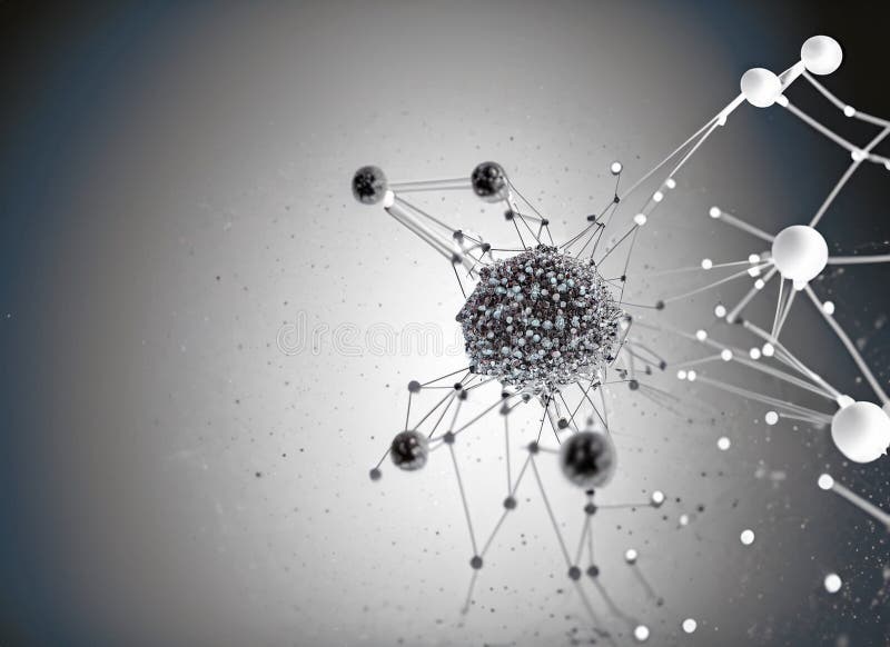 Nanoparticles Abstract Background Stock Illustration - Illustration of ...