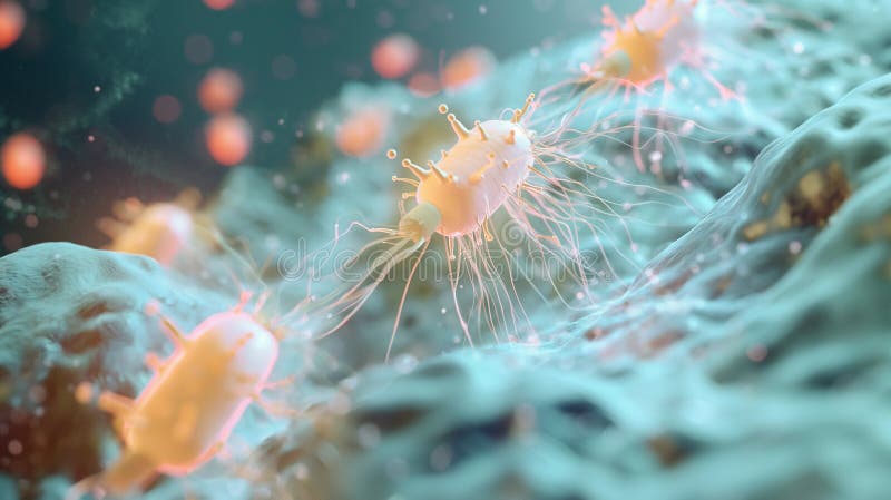 Nanorobots Attack Bacteria in Cells. Biological Robots are Introduced ...