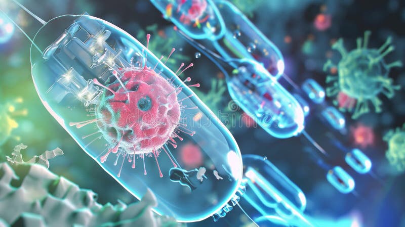 Nanorobots Attack Bacteria in Cells. Biological Robots are Introduced ...