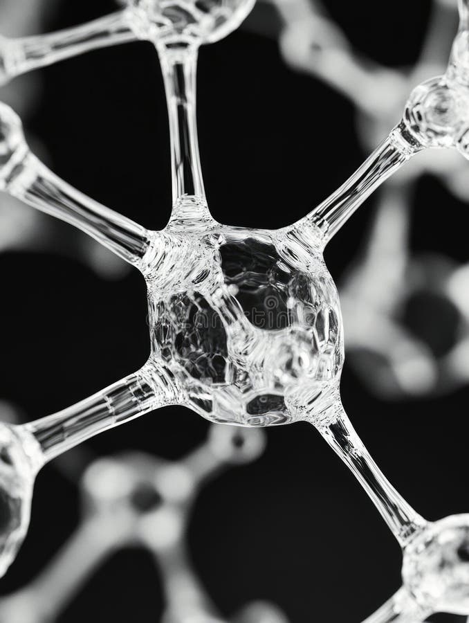 Nanostructure of a Material Stock Illustration - Illustration of ...