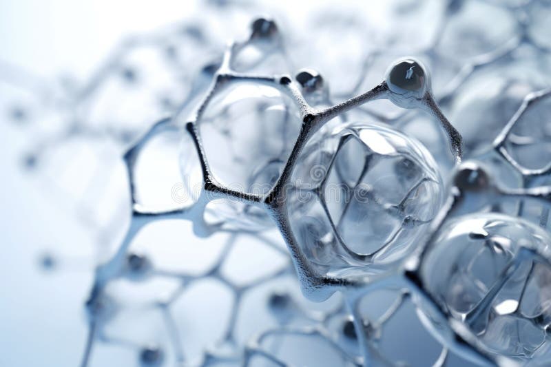 Nanotechnology Abstract Background. Molecule Model. Scientific Research ...