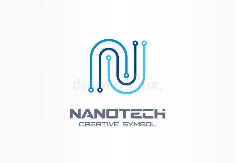 Nanotech logo design stock illustration. Illustration of editable ...