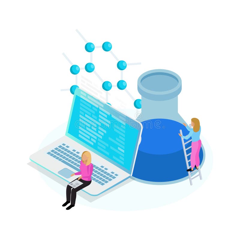 Nanotechnology Isometric Icon Stock Vector - Illustration of ...