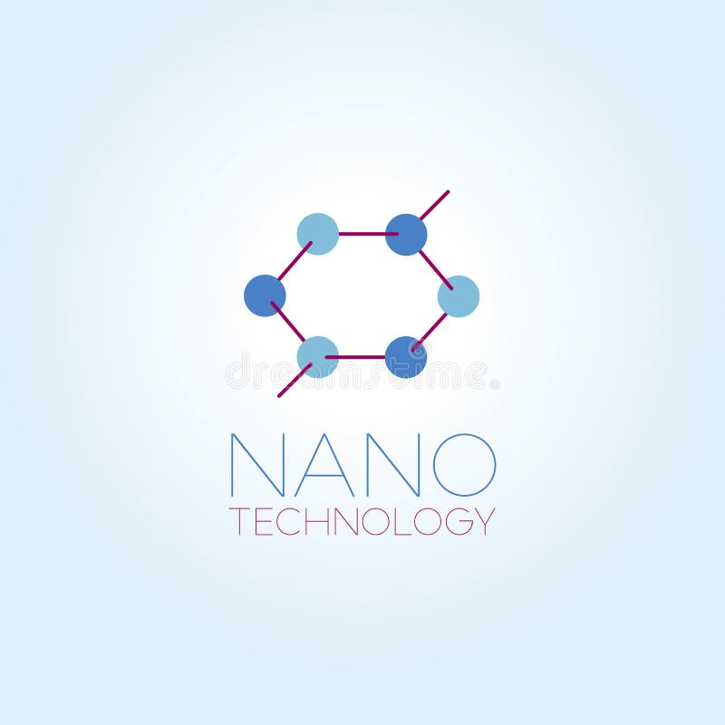 Nanotech Logo Nano Logo Nanotechnology Template Design Logo Stock