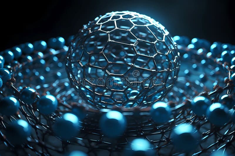 Nanotechnology Microchip Chip Board Processor. Futuristic Computing ...