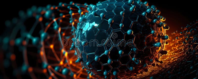 Nanotechnology Microchip Chip Board Processor. Futuristic Computing ...