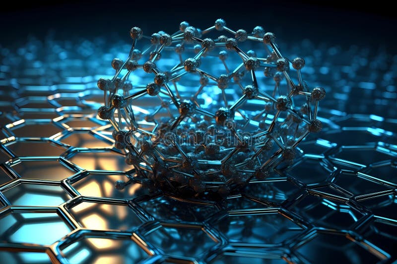 Nanotechnology Microchip Chip Board Processor. Futuristic Computing ...