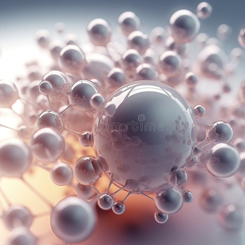 Science Molecule, Molecular DNA Model Structure.Ai Generated Stock ...