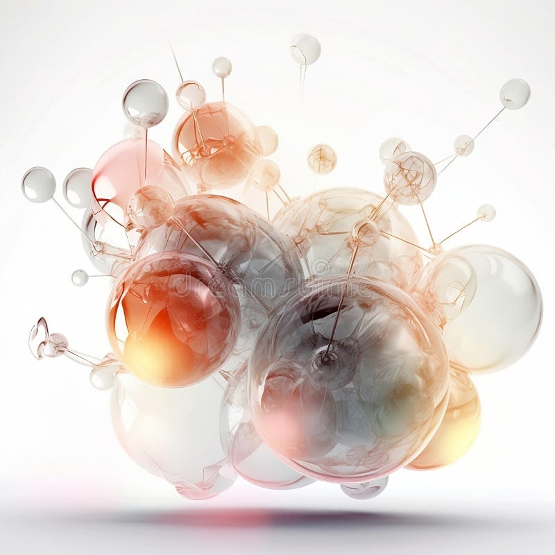 Science Molecule, Molecular DNA Model Structure.Ai Generated Stock ...