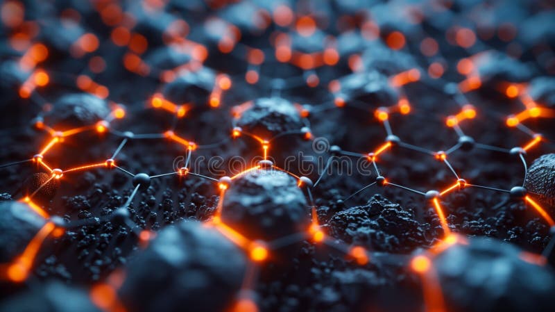 Nanotechnology: a Network of Strong, Durable Materials Stock Photo ...
