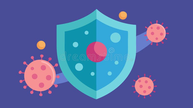 Nanotechnology Shield a Protective Barrier Illustration with ...