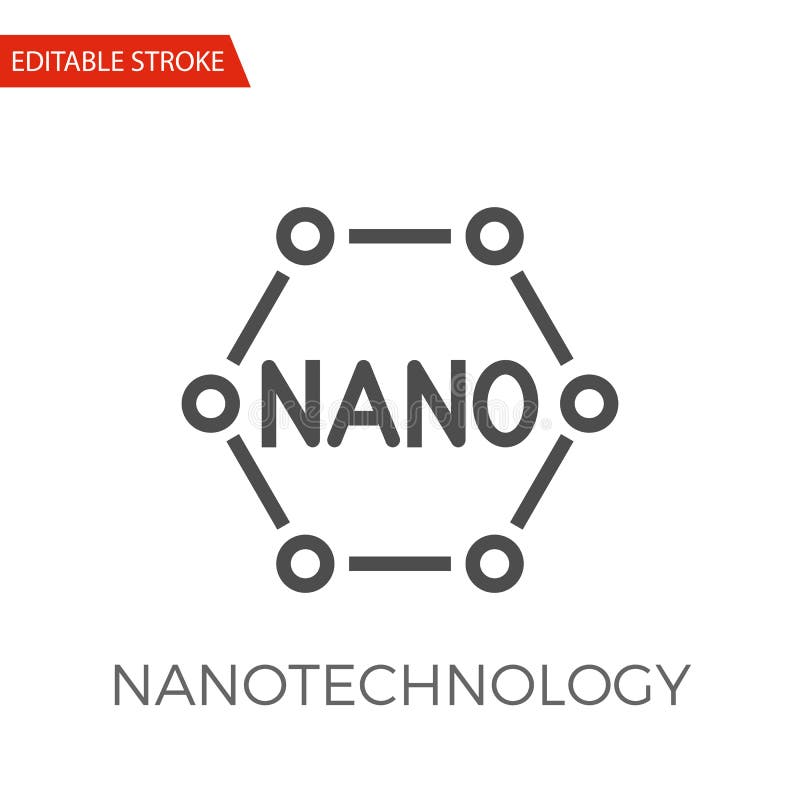Nanotechnology Vector Icon stock vector. Illustration of graphic - 98736927