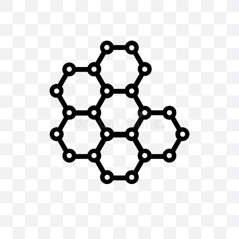 Nanotechnology Vector Linear Icon Isolated on Transparent Background ...