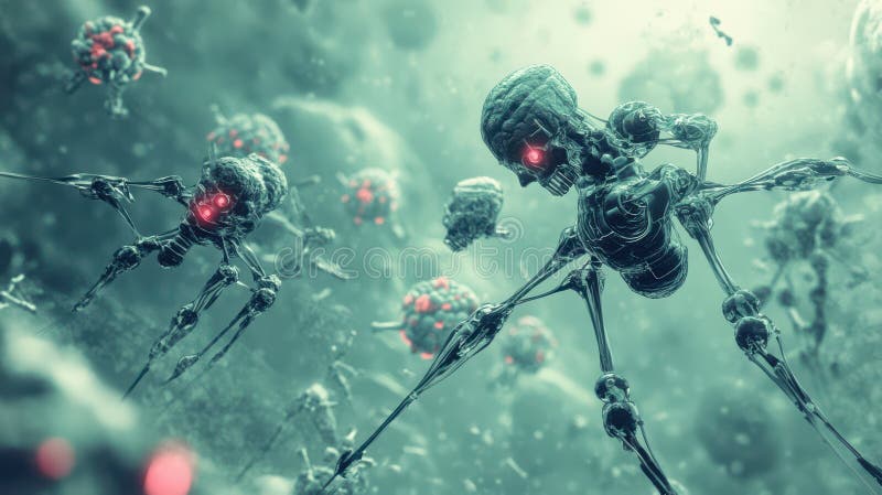 Nanotechnology Visualized As Tiny Robots Working Inside the Human Body ...