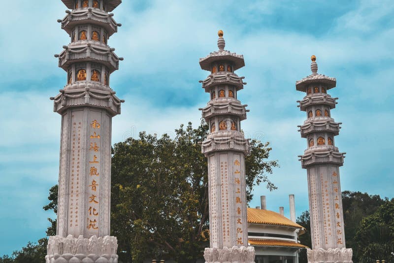 Nanshan Buddhism Cultural Park Sanya China Stock Photo - Image of ...