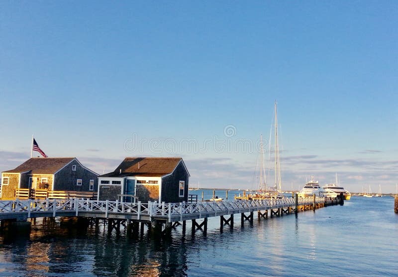 Pier stock photo. Image of slip, pier, dock, ocean, nantucket - 130811184