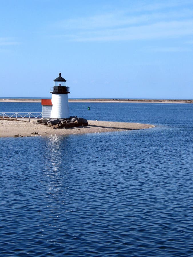 Nantucket Island Lighthouse Stock Photo - Image of harbour, ocean: 900172