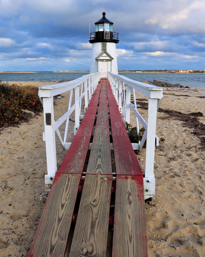 Nantucket`s Brant Point Lighthouse Stock Photo - Image of massachusetts ...