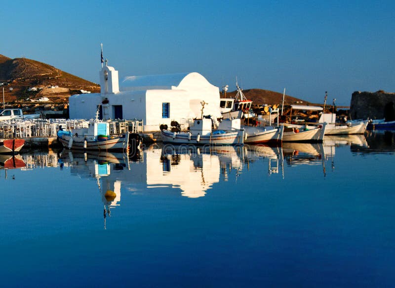 Naoussa, Greece stock image. Image of buildings, hills - 22602689