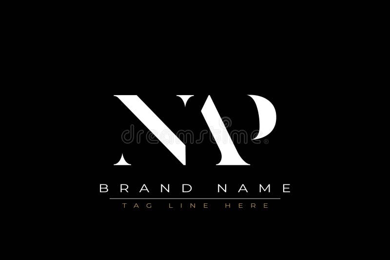 NAP Abstract Letter Logo Design Stock Vector - Illustration of alphabet ...