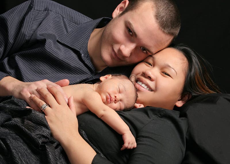 Nap Time stock image. Image of biracial, infant, support - 12495537