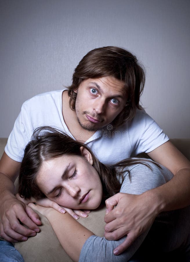Nap time stock image. Image of adults, female, couple - 13016045