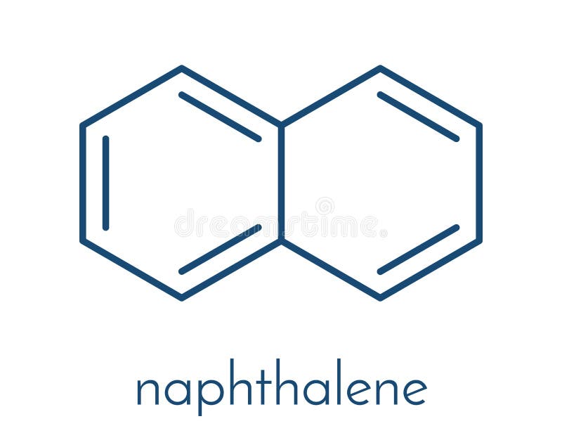 Naphthalene Aromatic Hydrocarbon Molecule. Used As Mothball Ingredient ...
