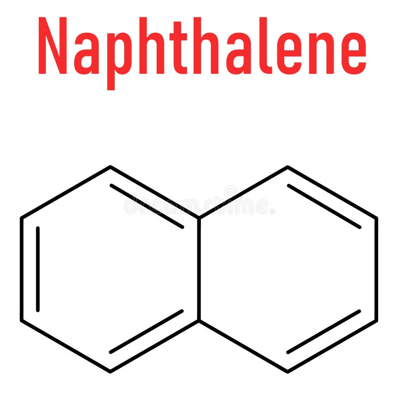 Naphthalene Aromatic Hydrocarbon Molecule. Used As Mothball Ingredient ...