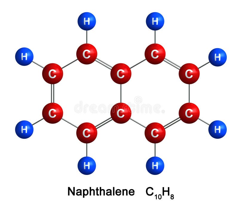 Naphthalene stock illustration. Illustration of structure - 212808675