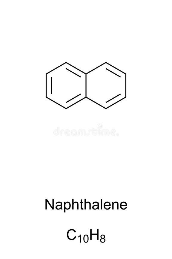Naphthalene Skeletal Formula and Molecular Structure Stock Vector ...