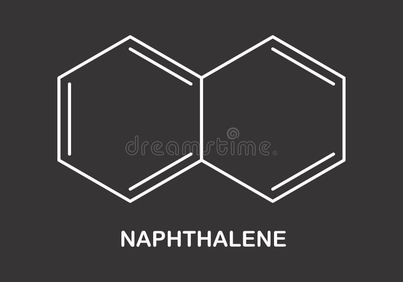 Naphthalene Aromatic Hydrocarbon Molecule. Used As Mothball Ingredient ...