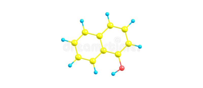 Naphthol Structure Isolated on White Background Stock Illustration ...