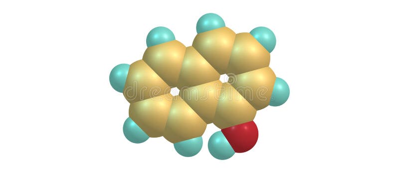 Naphthol Structure Isolated on White Background Stock Illustration ...